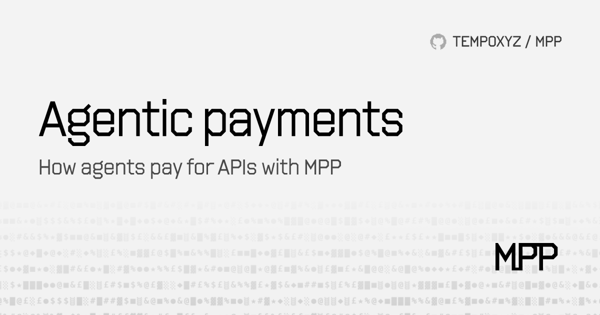 Agentic payments | MPP